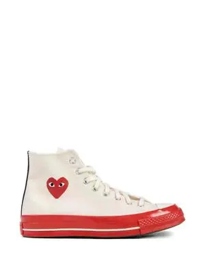 Comme Des Garcons Play Converse Perforated Sneakers For Women