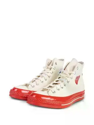 CONVERSE X COMME DES GARONS PLAY Chuck Taylor 70 Heart-motif High-top Sneakers