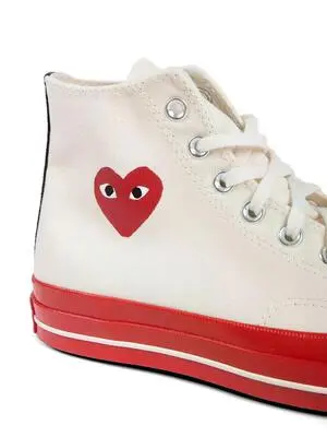 CONVERSE X COMME DES GARONS PLAY Chuck Taylor 70 Heart-motif High-top Sneakers