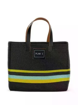 Plan C Raffia Tote Bag