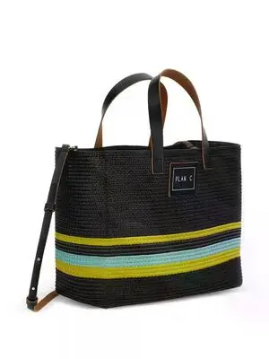 Plan C Raffia Tote Bag