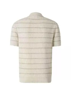 Brioni Striped Knit T-shirt - Neutrals