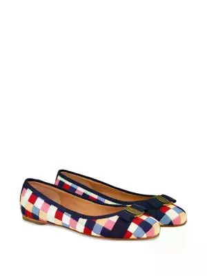 FERRAGAMO Woven Ballet Flats
