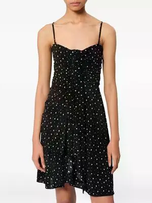 Isabel Marant Étoile Gemma Polka-dot Mini Dress - Black
