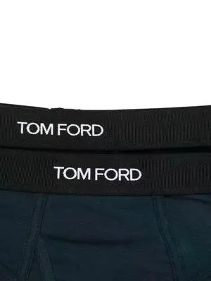 TOM FORD Logo-waistband Briefs - Black