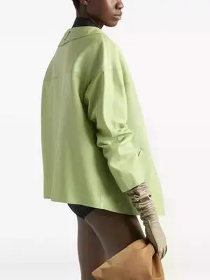 Prada Nappa Leather Jacket - Green
