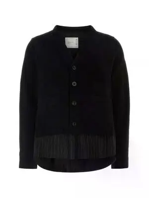 Sacai Pocket Wool Cardigan