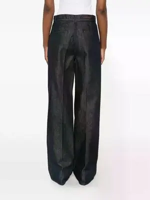 Max Mara Cotton Pleated Jeans