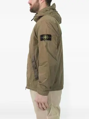 Stone Island Crinkled Hooded Jacket