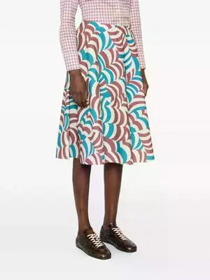 Marni Printed Midi Skirt