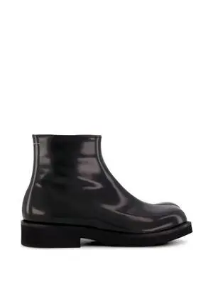 MAISON MARGIELA Square-toe Leather Boots