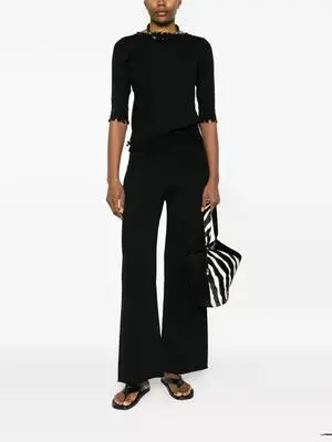 PHILO-SOFIE Ribbed Wide-leg Trousers