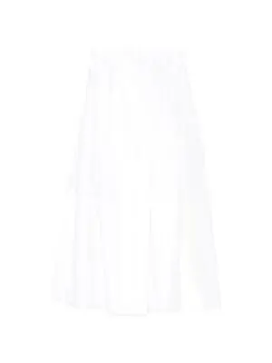 Co Elasticated-waistband Midi Skirt - White