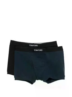 TOM FORD Ribbed-band Boxers - Blue