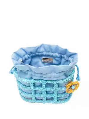 Rosantica Mini Beaded Floral Tote Bag