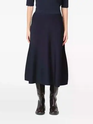 Max Mara Knitted A-line Midi Skirt