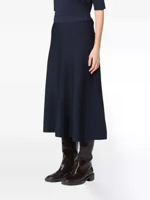 Max Mara Knitted A-line Midi Skirt