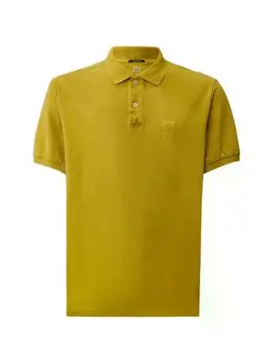 C.P. COMPANY 24/1 Piquet Short Sleeve Polo - Yellow