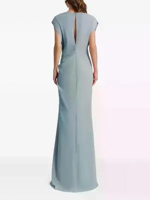 GEMY MAALOUF Draped Maxi Dress - Blue