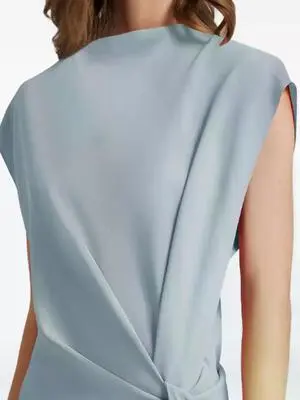 GEMY MAALOUF Draped Maxi Dress - Blue