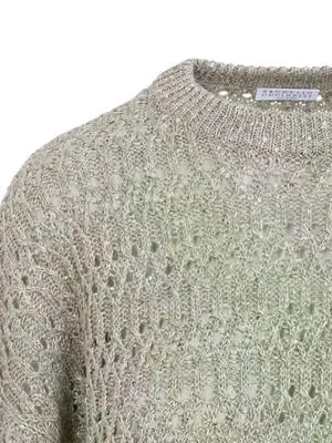 Brunello Cucinelli Open Knit Sweater - Neutrals