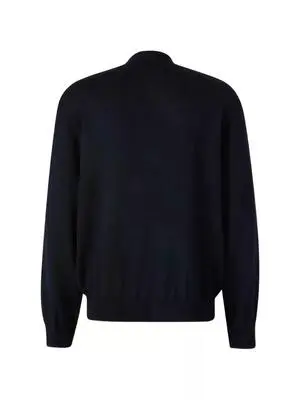 Balenciaga Mock-neck Long-sleeve Sweater - Blue