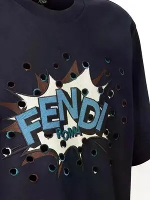 Fendi Graphic-appliqué T-shirt