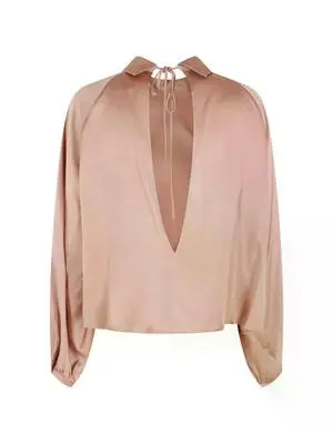 SEMICOUTURE Carmina Tie Neck Blouse