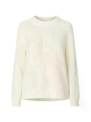 Jenni Kayne Ribbed Knit Cotton Sweater - Neutrals