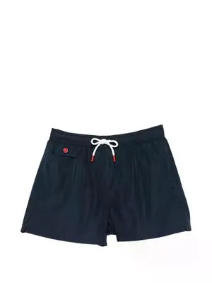 Kiton Logo-patch Swim Shorts