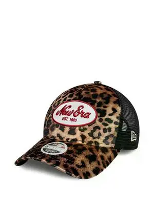 New Era Leopard-print Trucker Cap