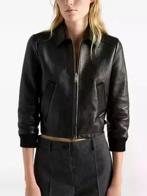 Prada Leather Blouson Jacket