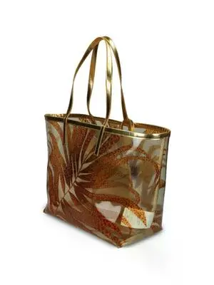 Just Cavalli Palm-print Tote Bag