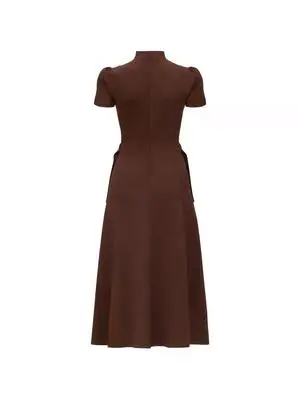 3.1 Phillip Lim Buckle A-line Midi Dress - Brown