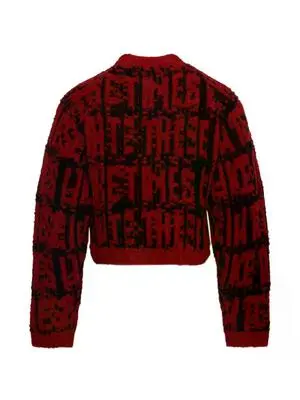 RRR123 Cropped Cotton Sweater
