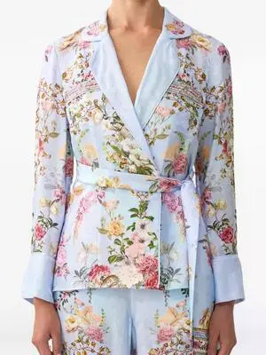 Camilla Tiled In Time Belted Jacket