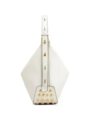 TOD'S Mini Shoulder Bag With Studs - White