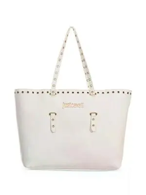 Just Cavalli Studded Shoulder Bag - White