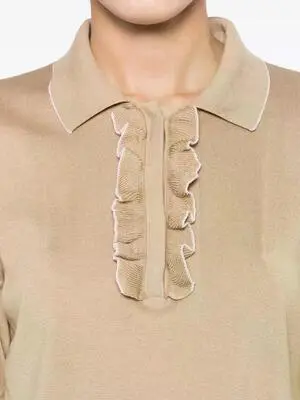 Fabiana Filippi Knit Polo Top - Neutrals