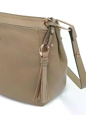 Liu Jo Logo-plaque Tassel Shoulder Bag - Neutrals