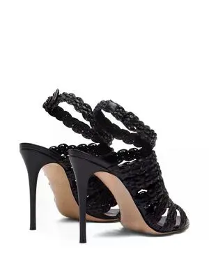 Casadei Woven Heeled Sandals