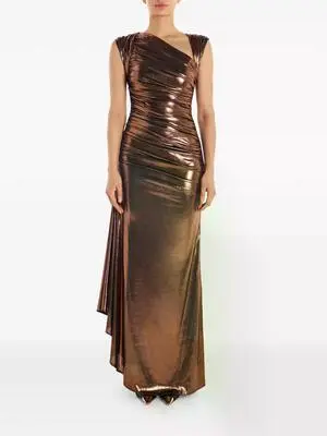 POST MERIDIEM Asymmetric Midi Dress