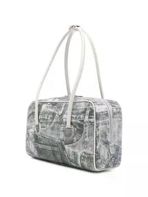 MARGESHERWOOD Graphic-print Shoulder Bag - Grey