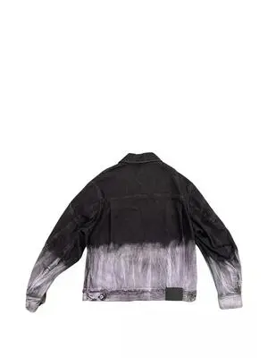 FENG CHEN WANG Distressed Tie-dye Denim Jacket