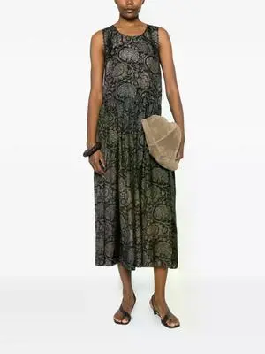 UMA WANG Floral-print Midi Dress