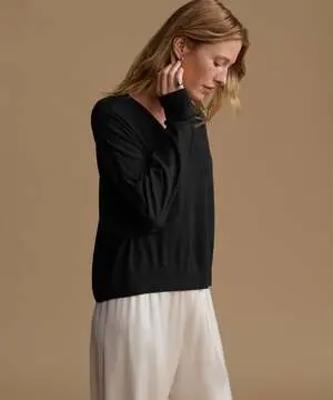 Jenni Kayne Dree V-neck Sweater - Black