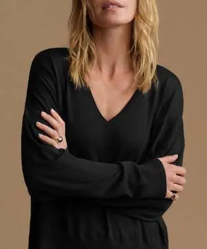 Jenni Kayne Dree V-neck Sweater - Black