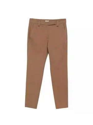 Brunello Cucinelli Twill Trousers - Brown