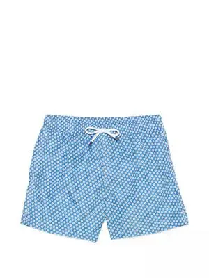 Fedeli Floral Swim Shorts - Blue
