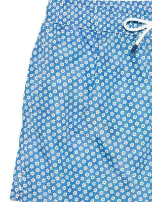 Fedeli Floral Swim Shorts - Blue